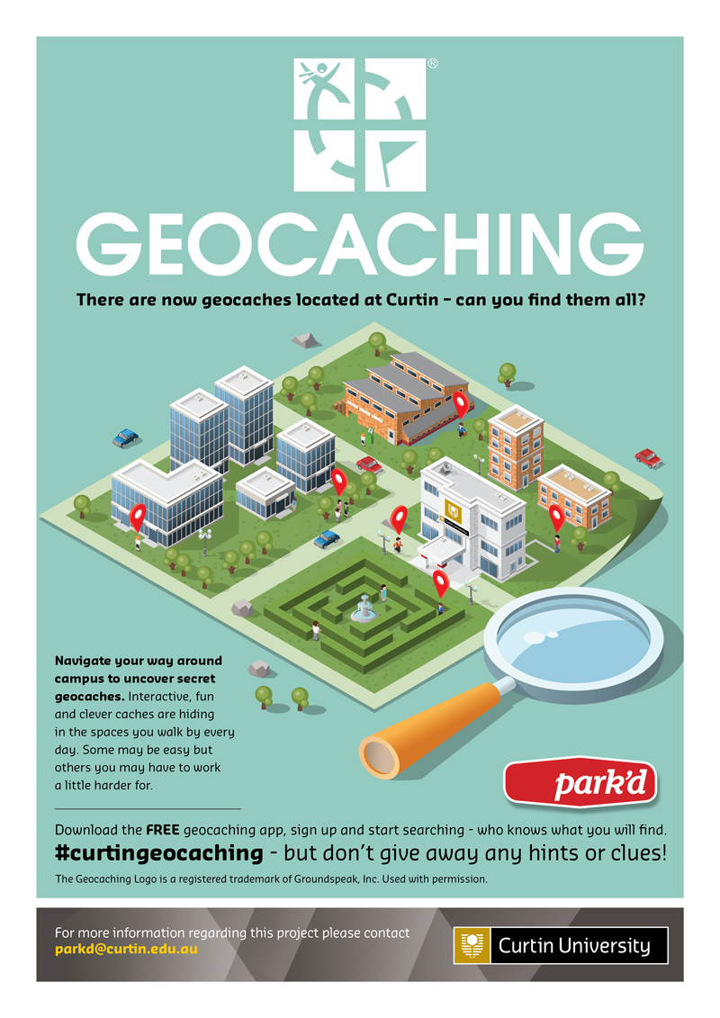 8795curt_geocaching-poster_2016_800 | Curtin University, Perth, Australia