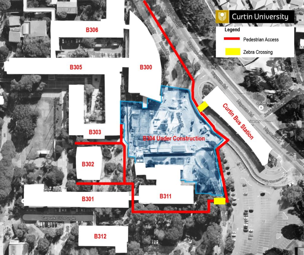 way-finding-map | Curtin University, Perth, Australia