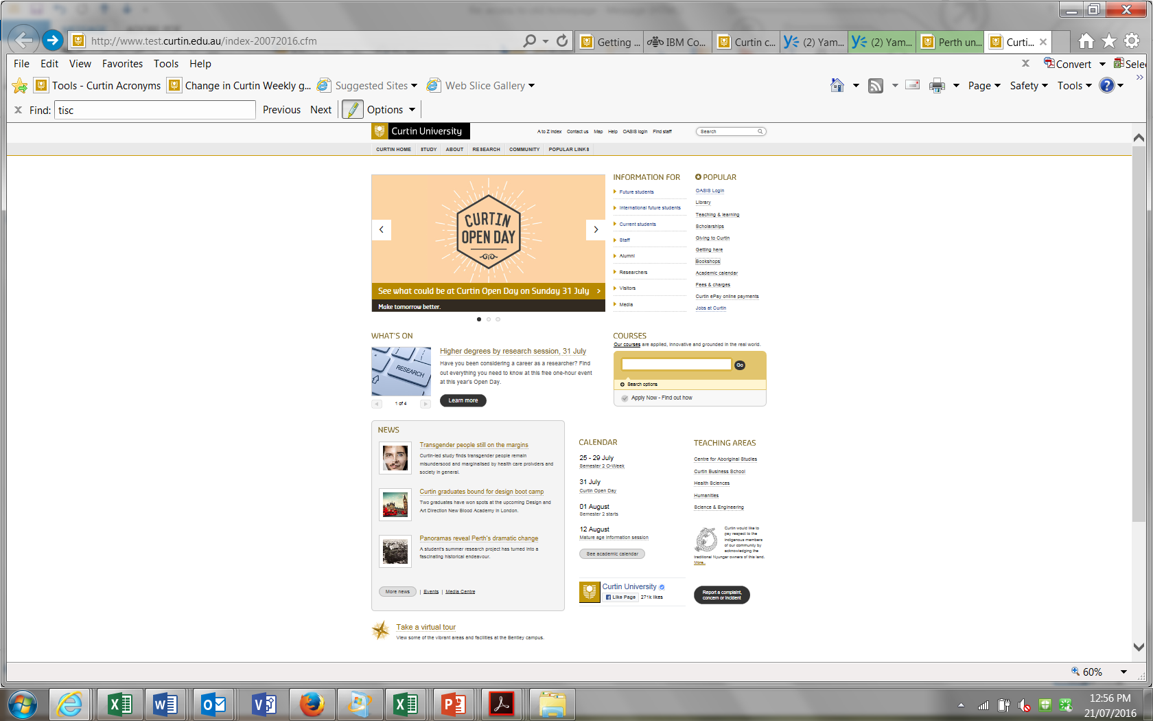 homepage2 | Curtin University, Perth, Australia