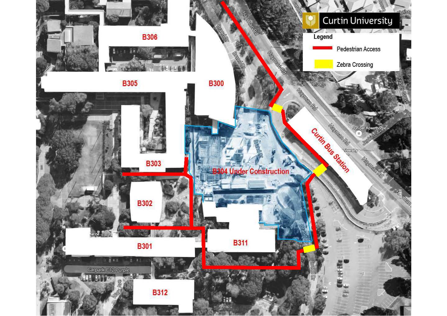 way-finding-map | Curtin University, Perth, Australia
