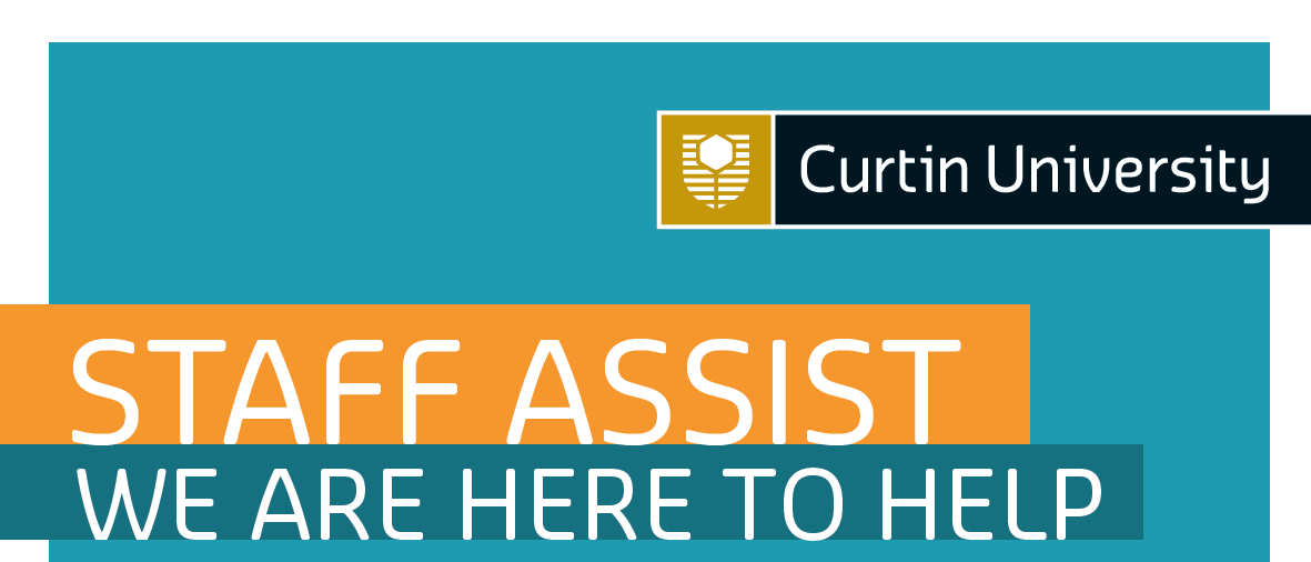 StaffAssist-banner | Curtin University, Perth, Australia