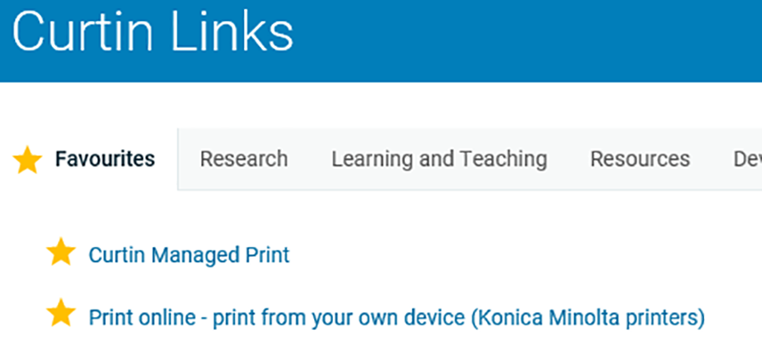Curtin Links | Curtin University, Perth, Australia
